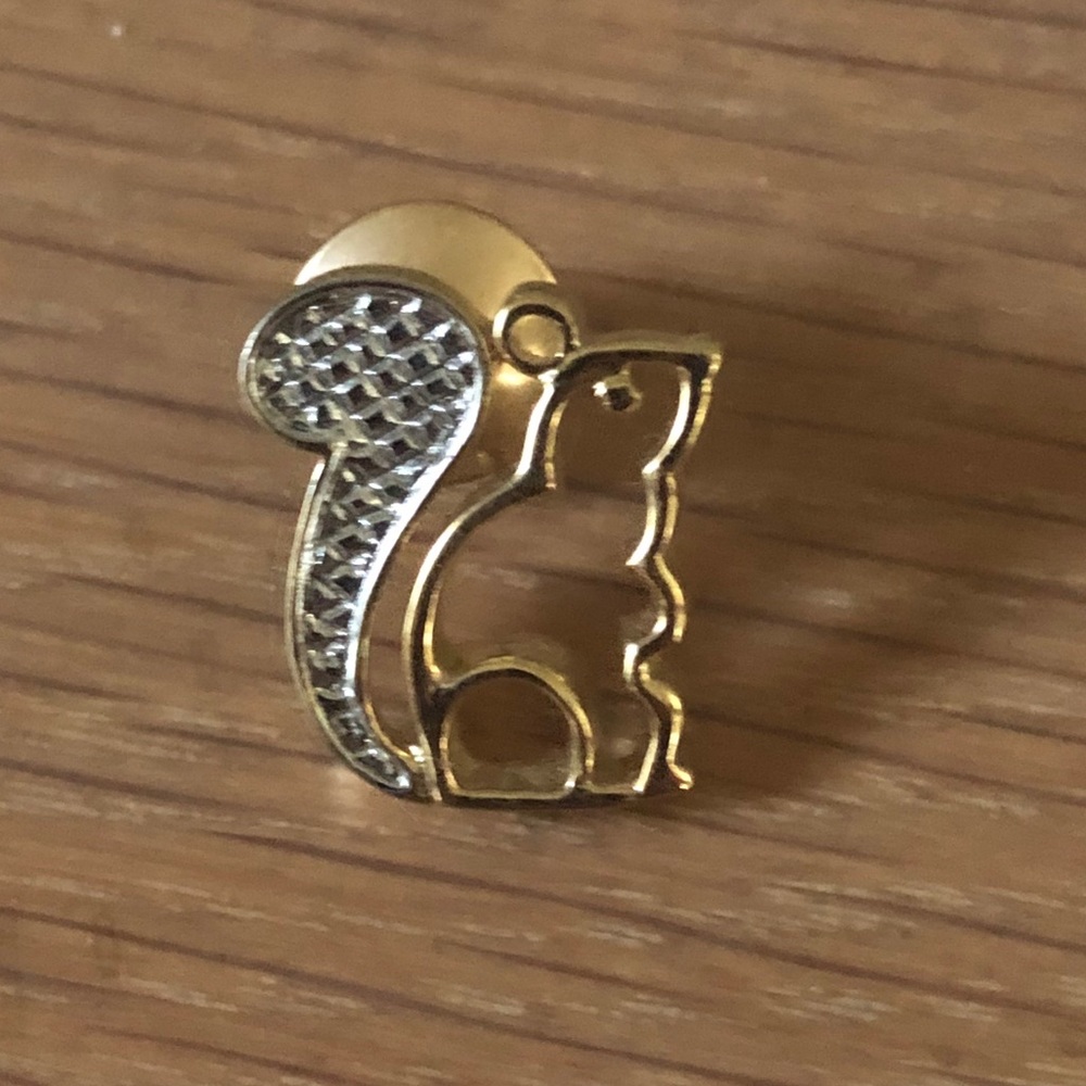 Vintage Avon Squirrel Pin - Gem